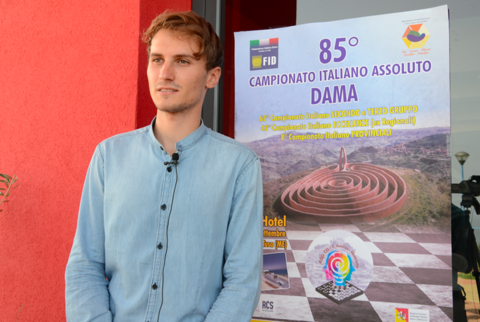 Tusa, Alessio Scaggiante è Campione Italiano di Dama