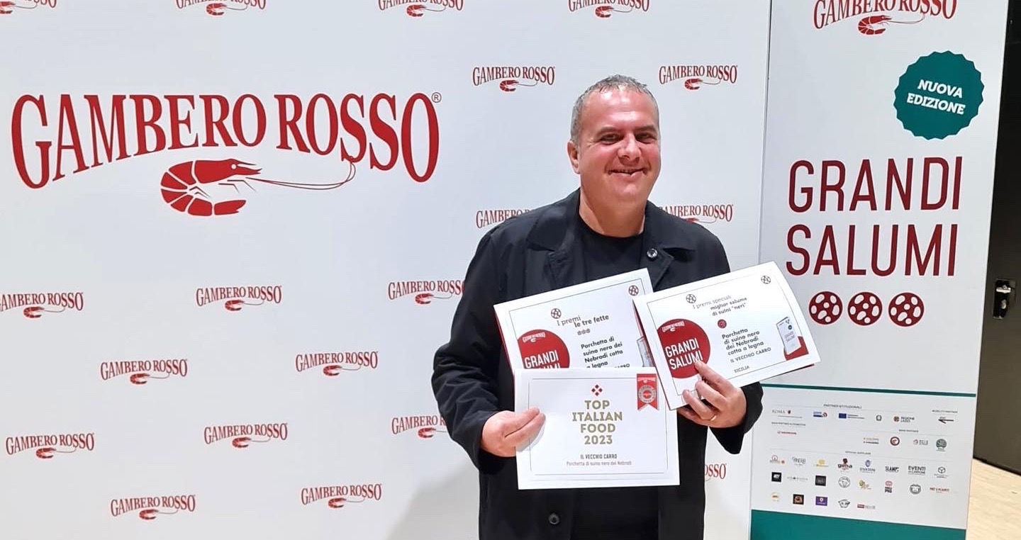 La porchetta di Giuseppe Oriti è il miglior salume di Suino Nero d'Italia